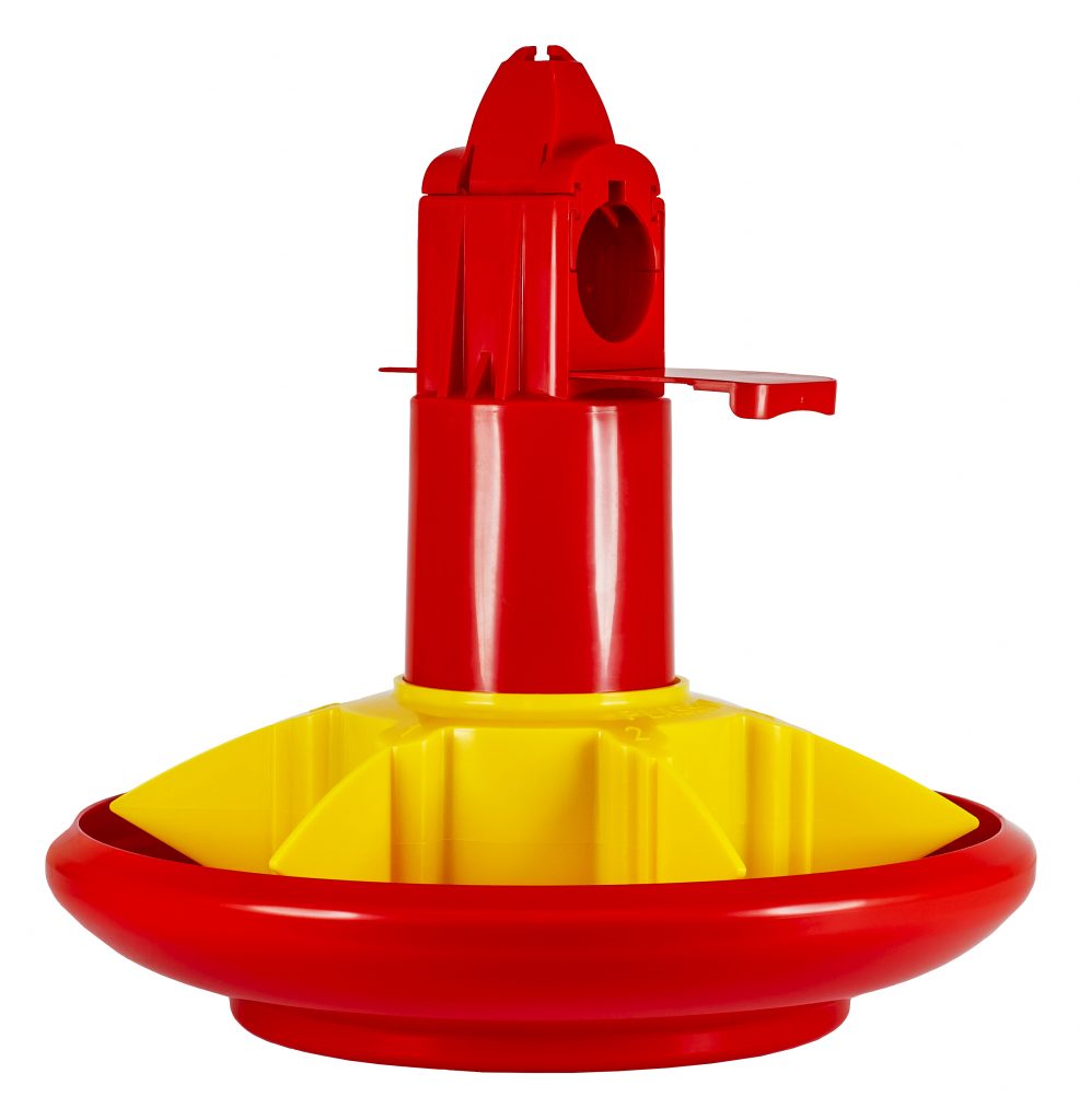 Male Feed Pan w/ Shutoff - Plasson Livestock